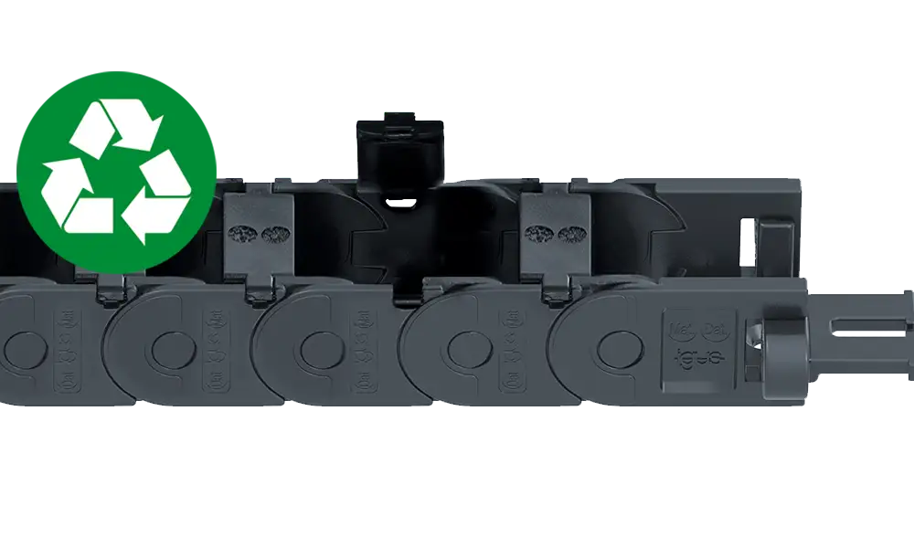Energy chain E2.10.CG series from recycled material