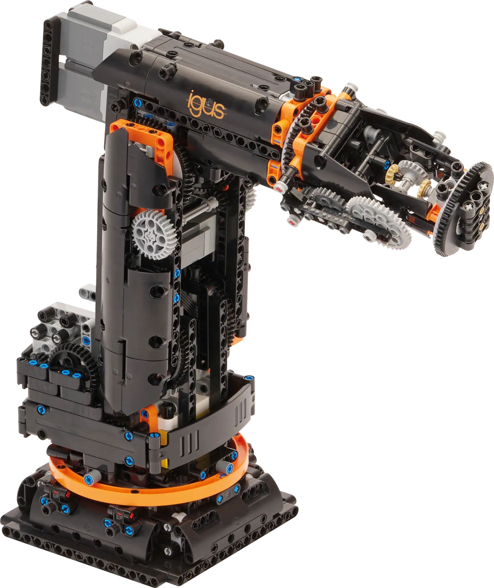Toy robot made from modular components