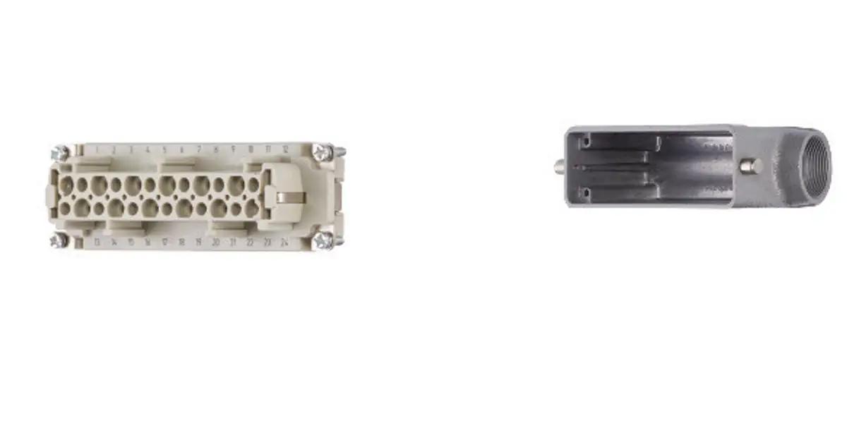 Harting connector set, pin design, incl. contacts