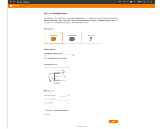 Expert TRS Online Configuration Tool | igus®