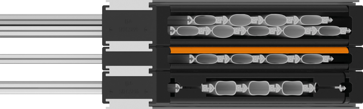 e-skin flat energy chain, simplified mounting bracket | igus