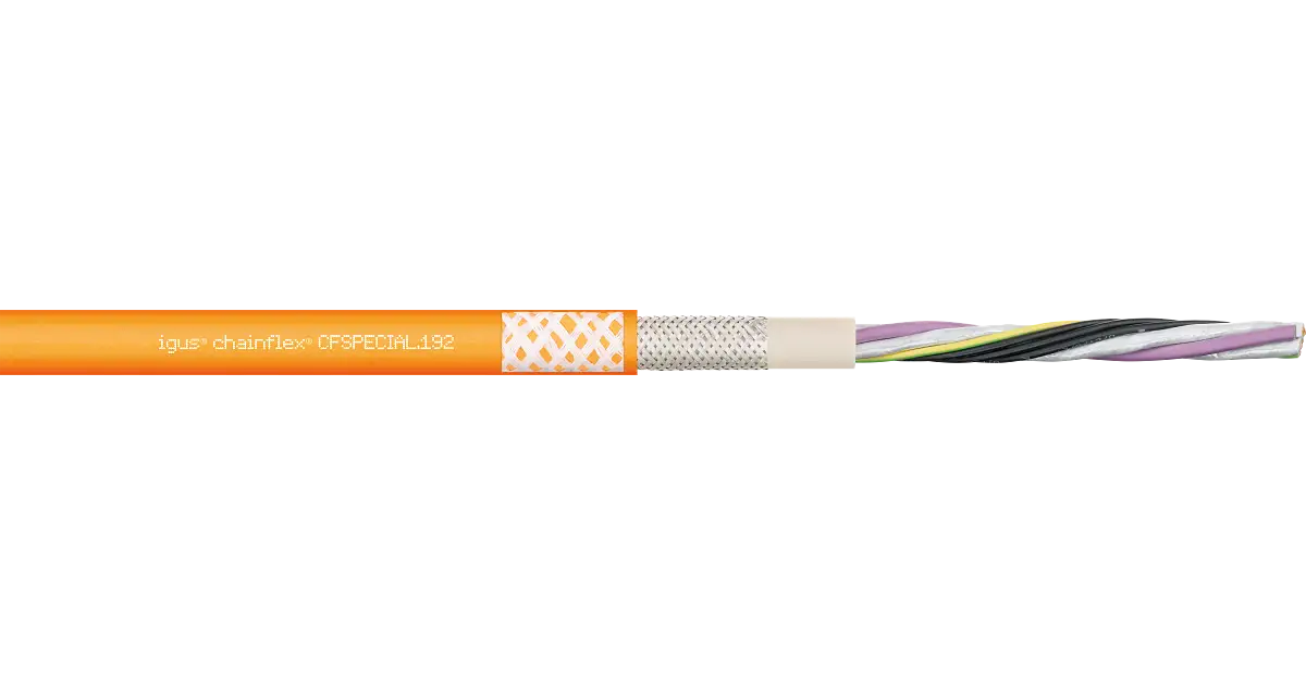 chainflex® PUR hybrid cable for hanging applications CFSPECIAL.192