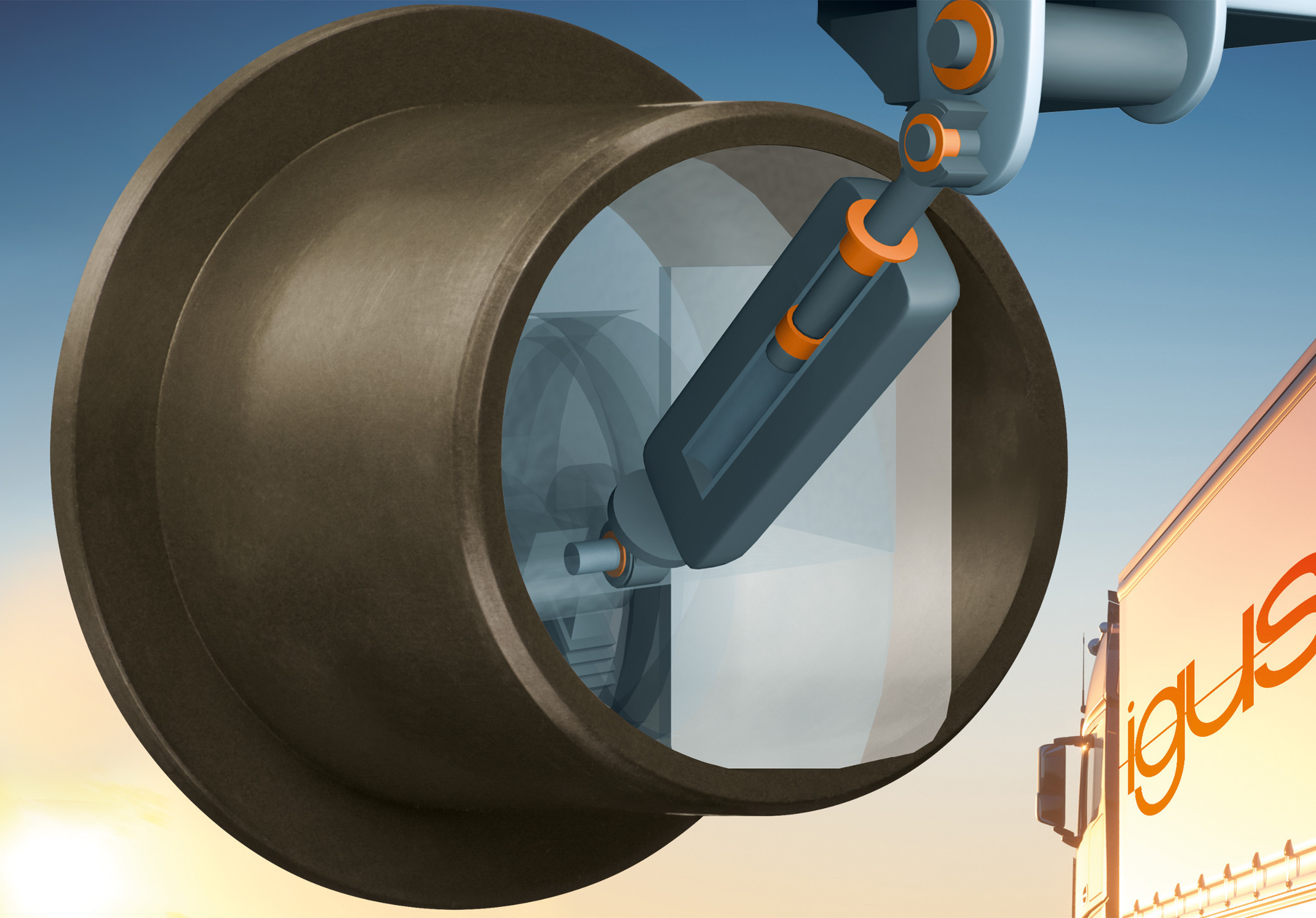 Bearing installation points in lorries | igus® UK