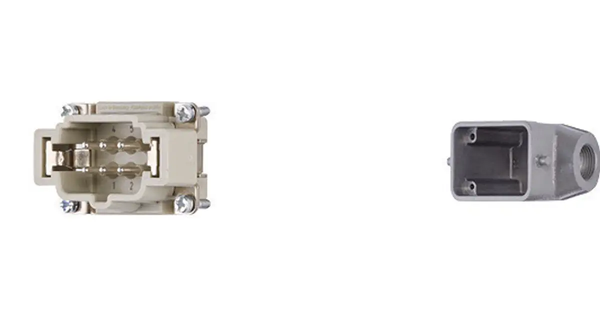 Harting connector set, pin design, incl. contacts