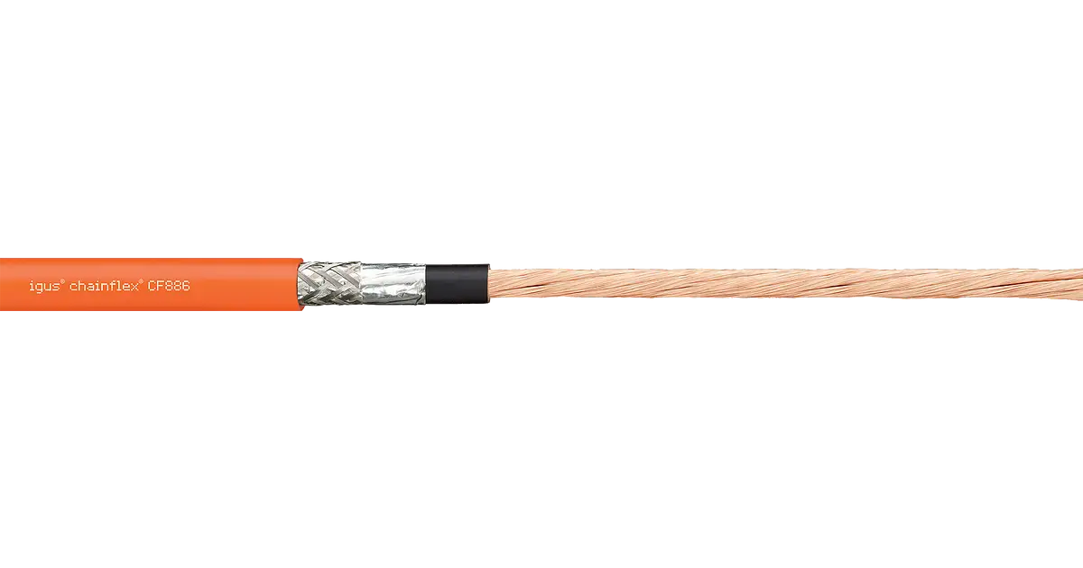 chainflex® cable de potencia CF886, cable de unipolar con filamentos ...