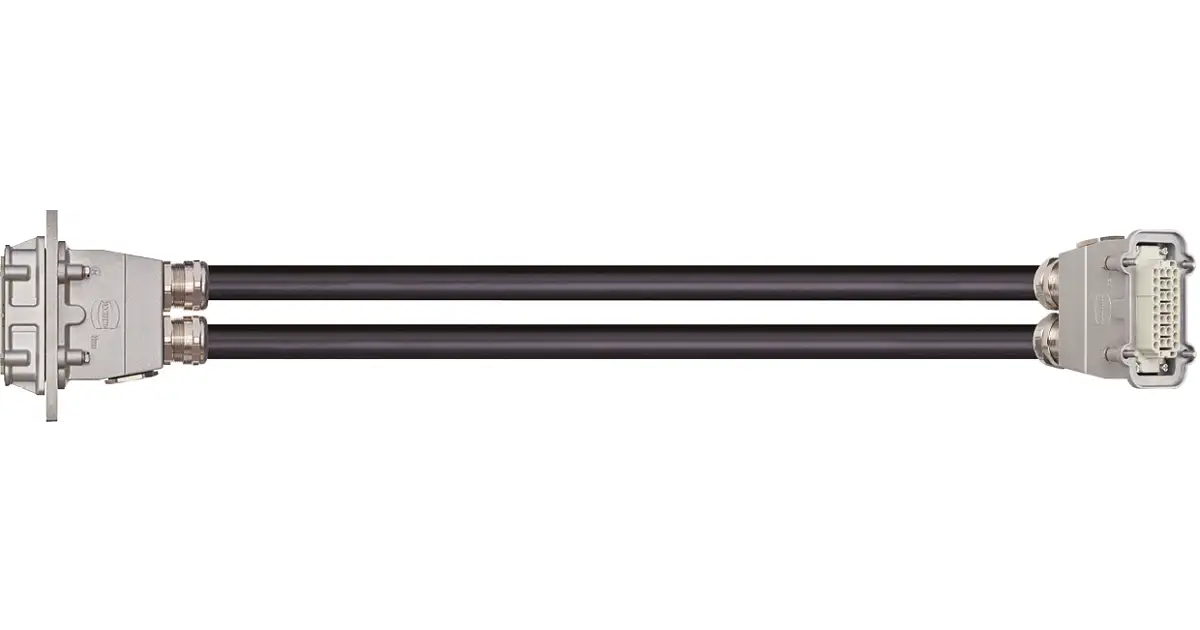 harnessed hybrid cable direct connection for ABB robots