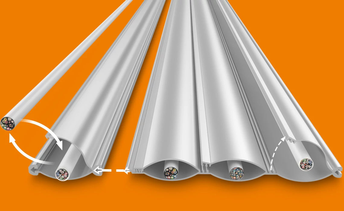 The alternative to PTFE trackless cables: CFCLEAN with e-skin flat