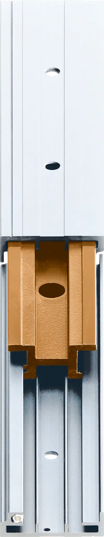 drylin® telescopic rail for high temperatures NT-35-HT