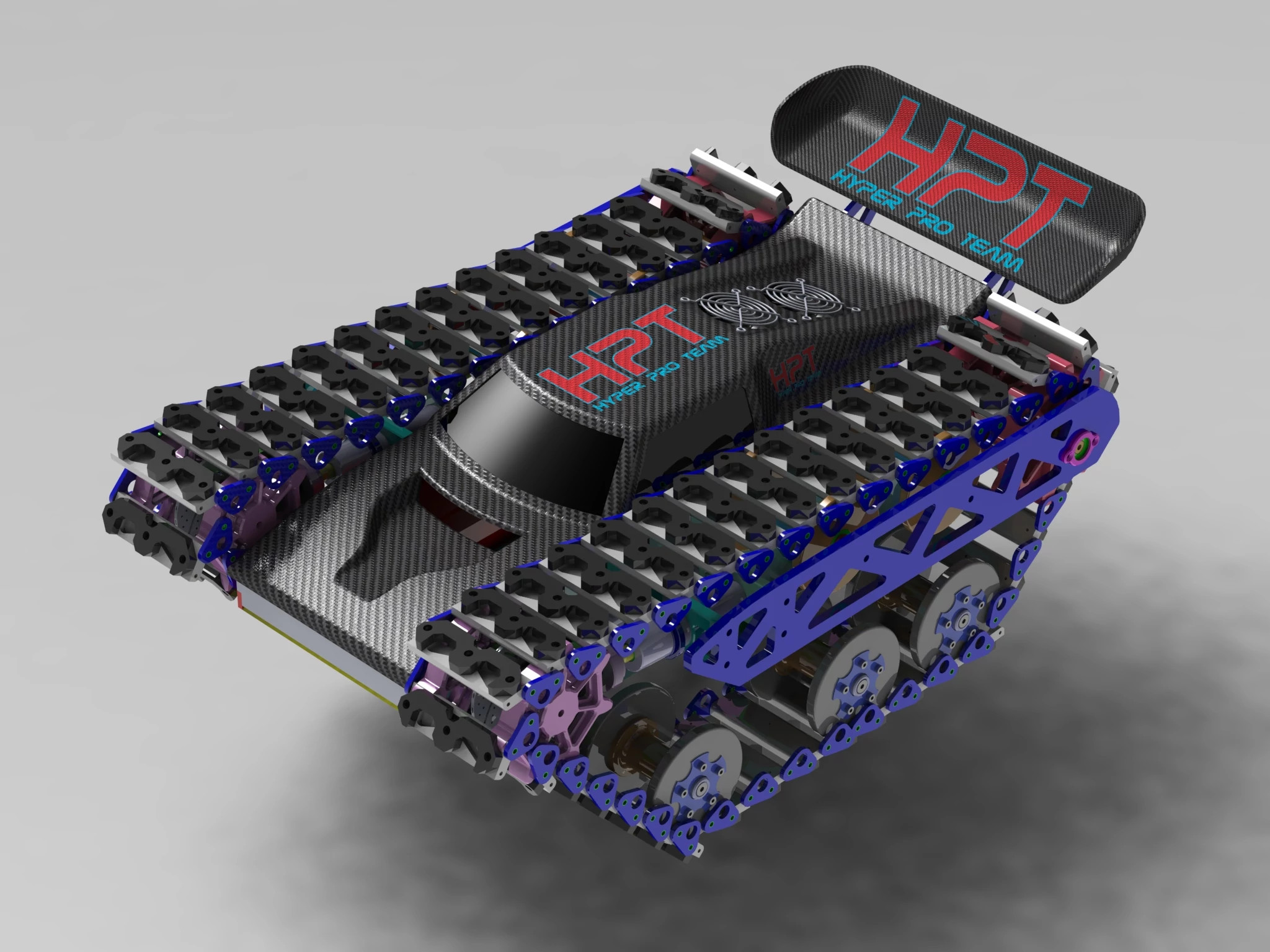 Robust plastic bearings in the remote-controlled tracked vehicle | igus ...