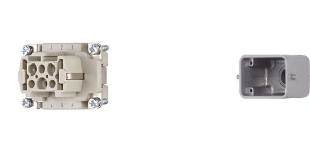 Harting connector set, pin design, incl. contacts