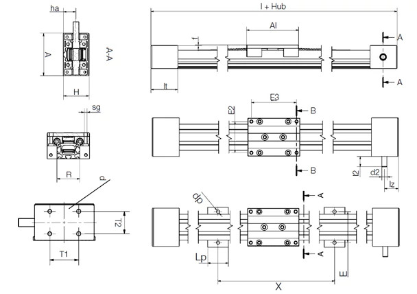drylin® ZLW - toothed belt axis - ZLW-0630