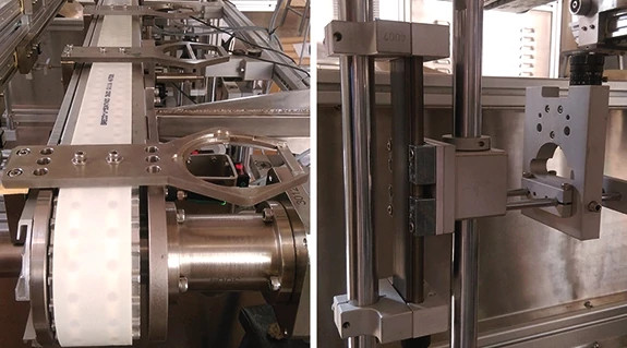 Precise fine adjustment of cameras with linear bearings in conveyor ...