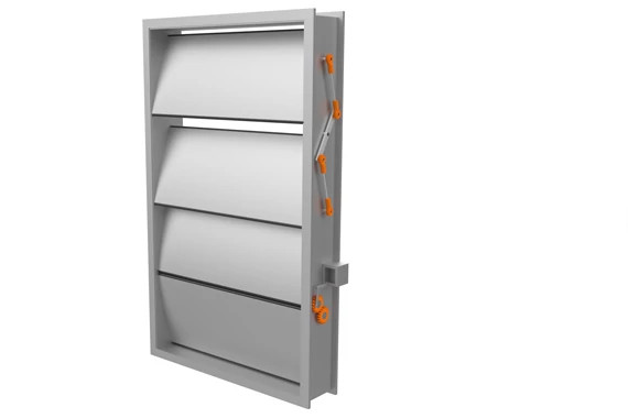 Low-maintenance parts for ventilation and pressure protection flaps