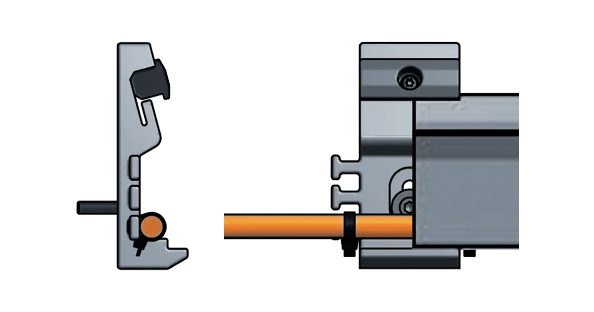guidefast, trough bracket, short version 1