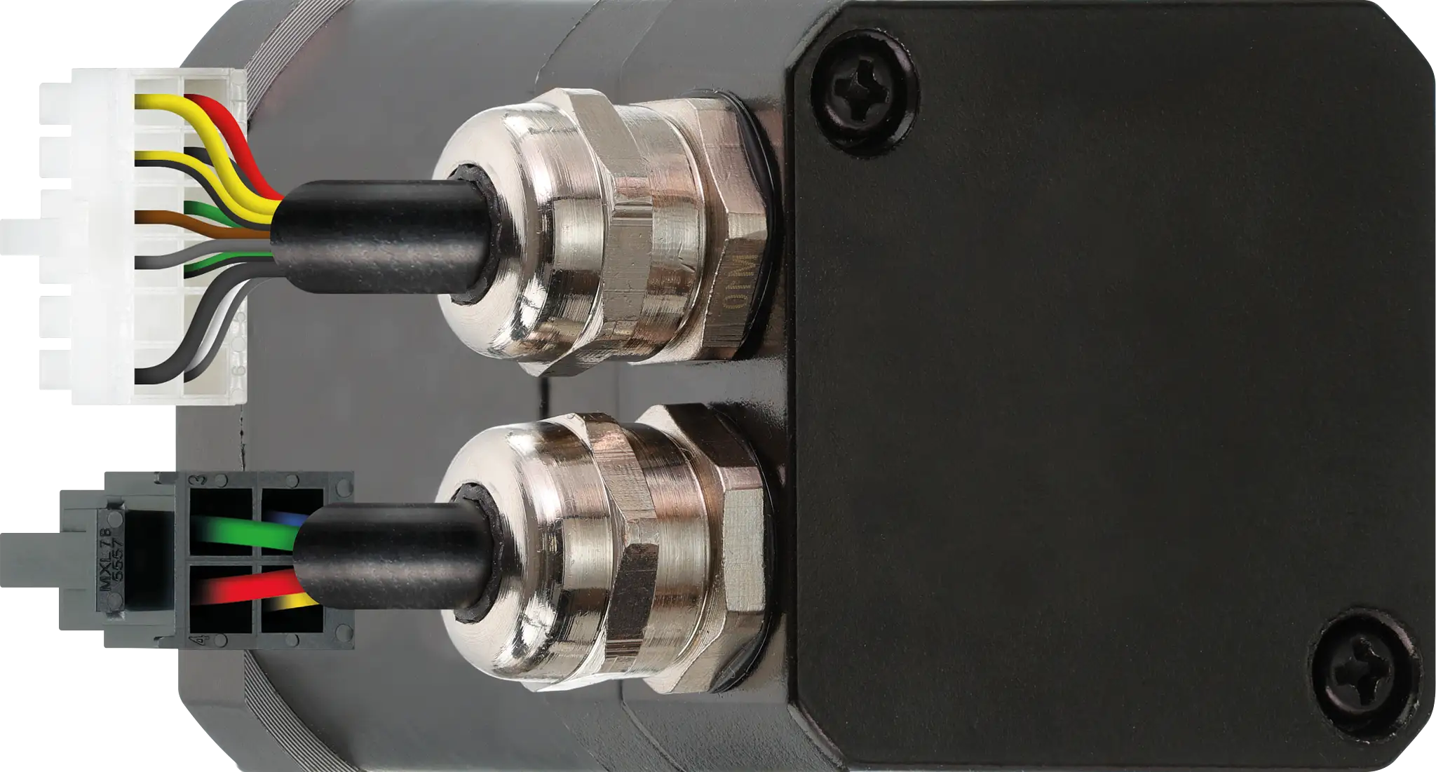 drylin® E stepper motor, connection cable and encoder, NEMA 17