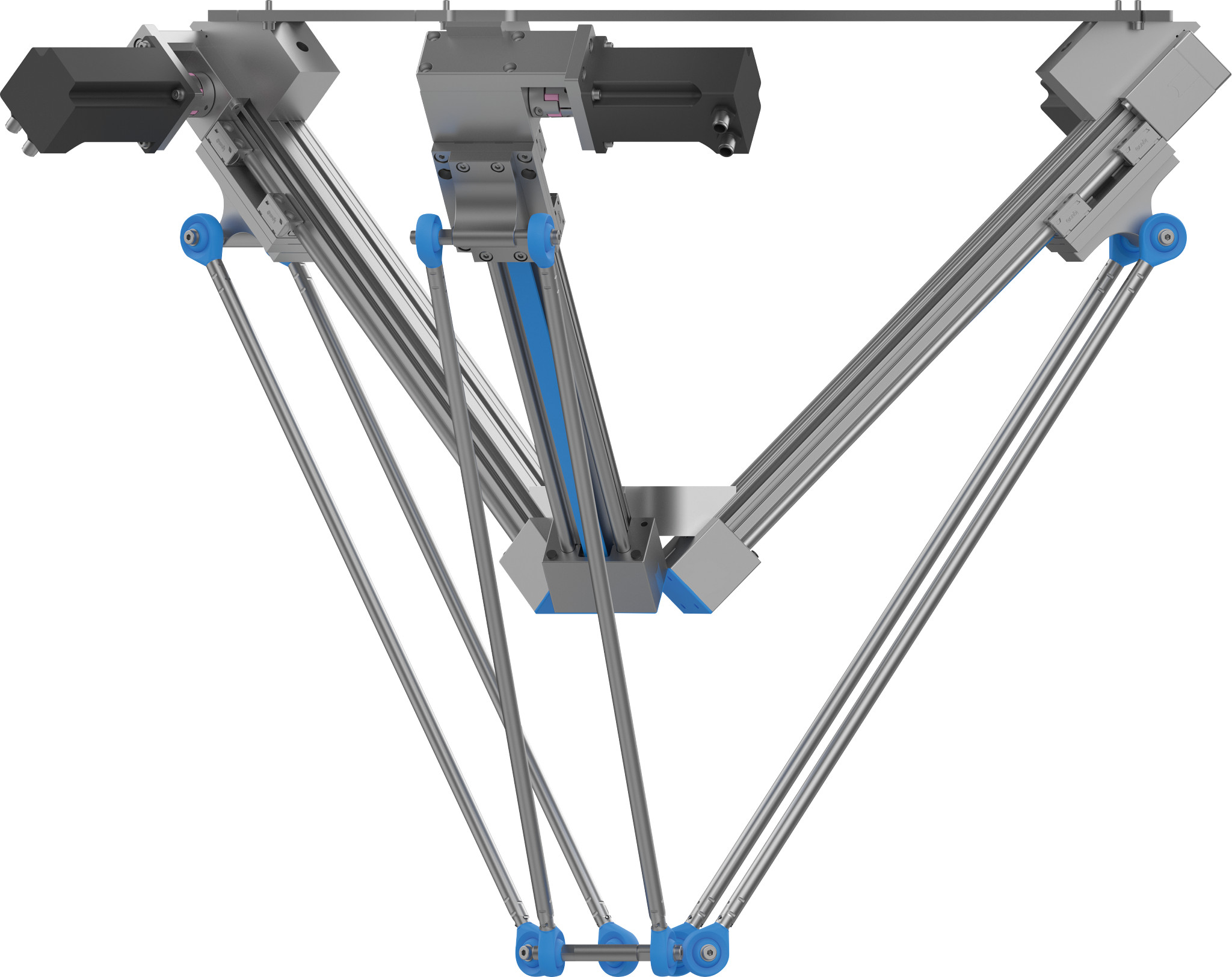 Robot Delta con componentes que cumplen con los requisitos alimentarios