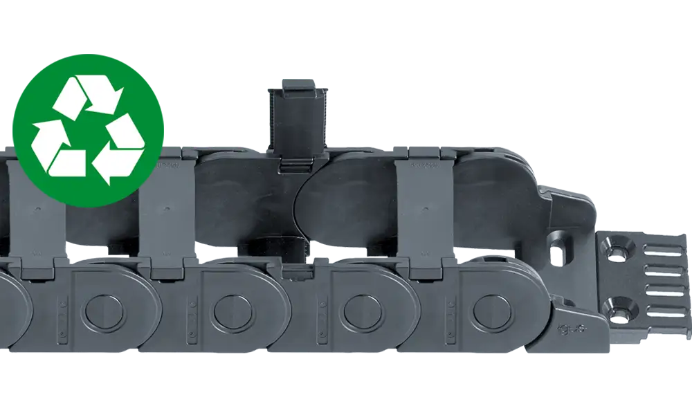 Energy chain E2.38.CG series from recycled material