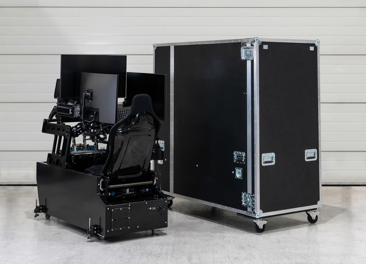 Lubrication-free and maintenance-free igus® products in a racing simulator