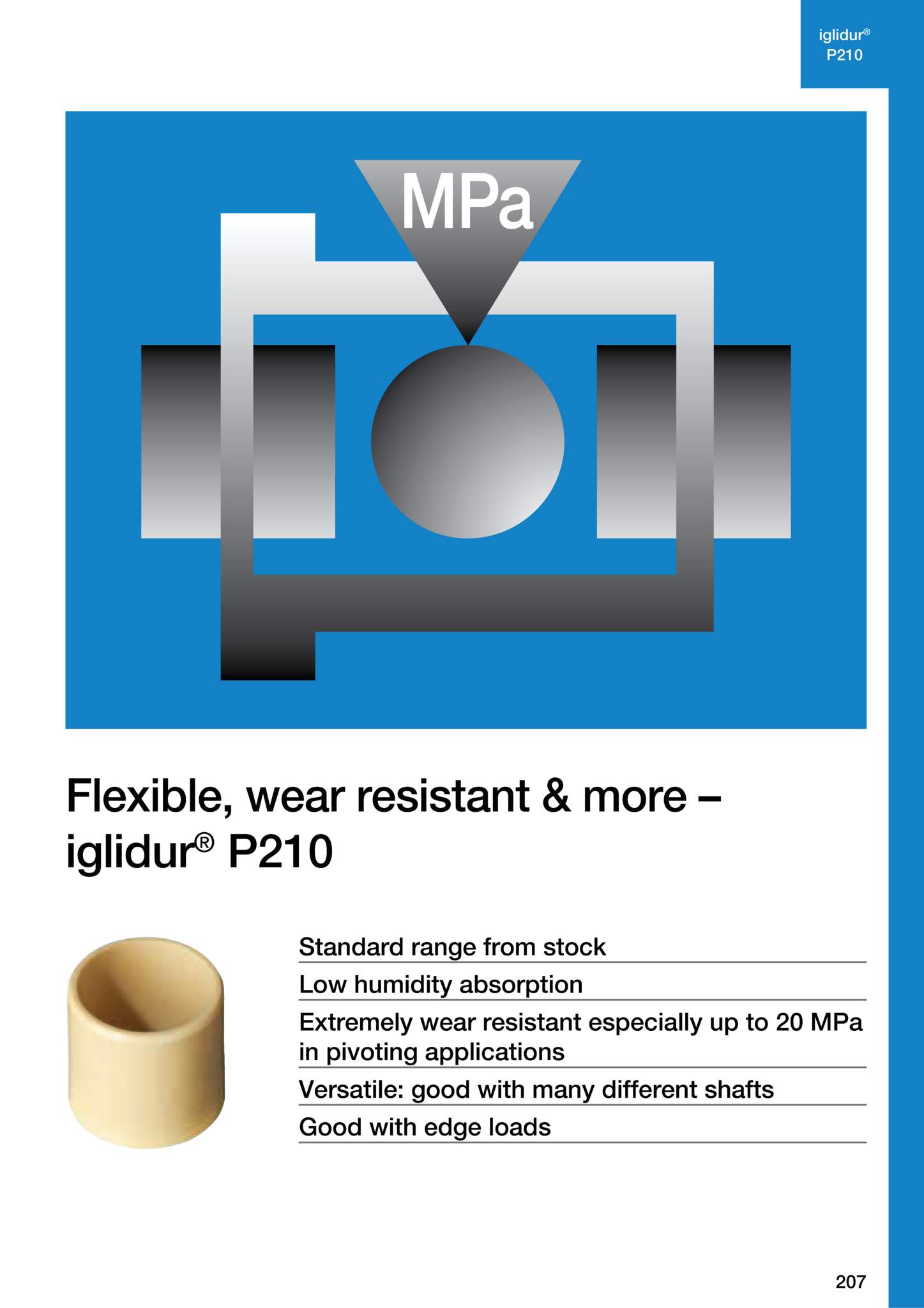 iglidur® P210, sleeve bearing, imperial - P210SI
