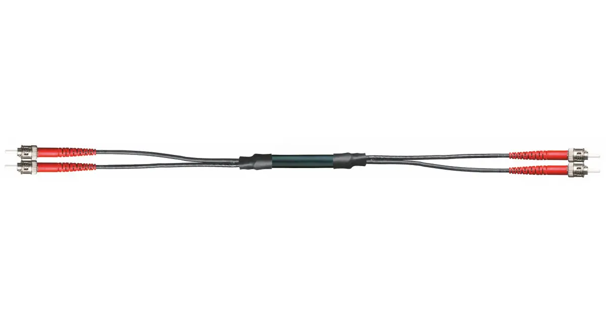 TPE fibre optic cable | glass fibre connector ST on both sides