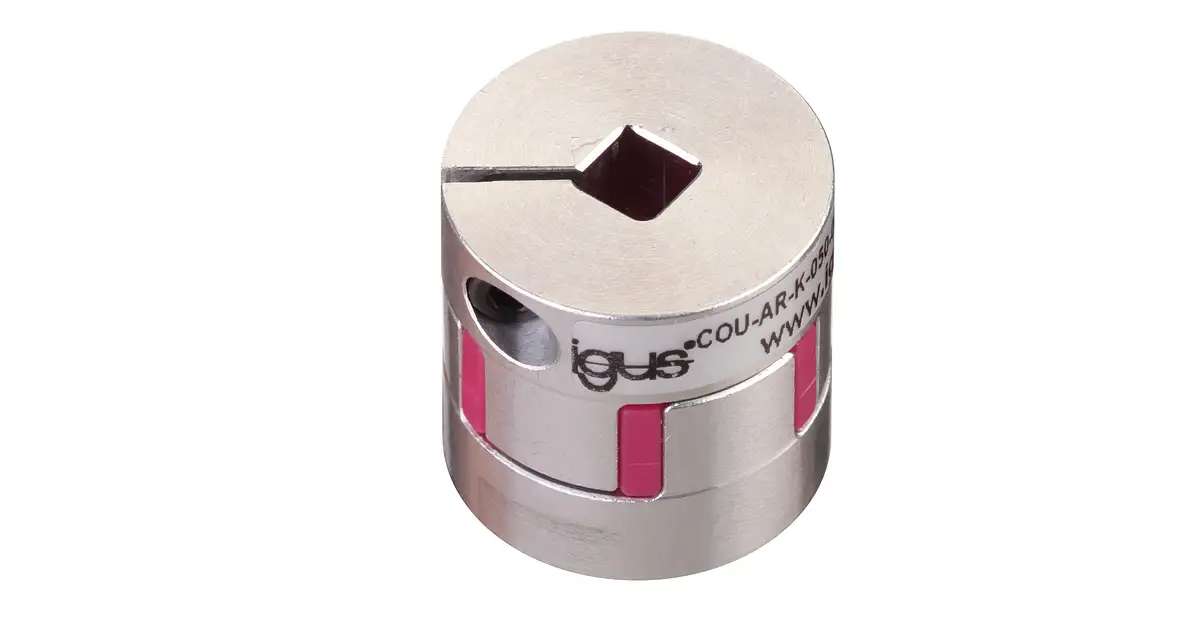 Jaw coupling with square axis clamp