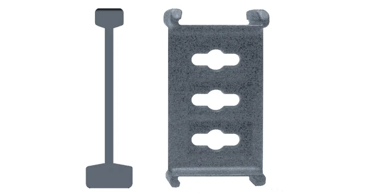 Separator, slotted, unassembled