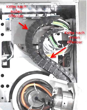 Compact cable routing to the milling head of a machine tool | igus®