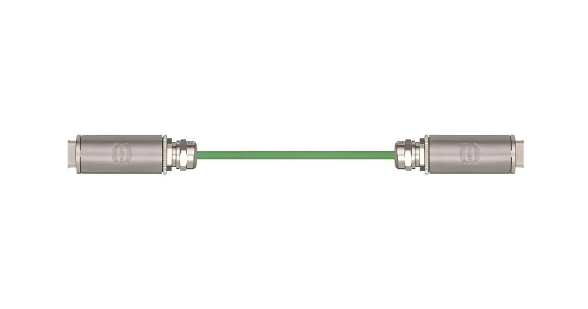 Bus cable according to AIDA specification socket-socket 7th axis