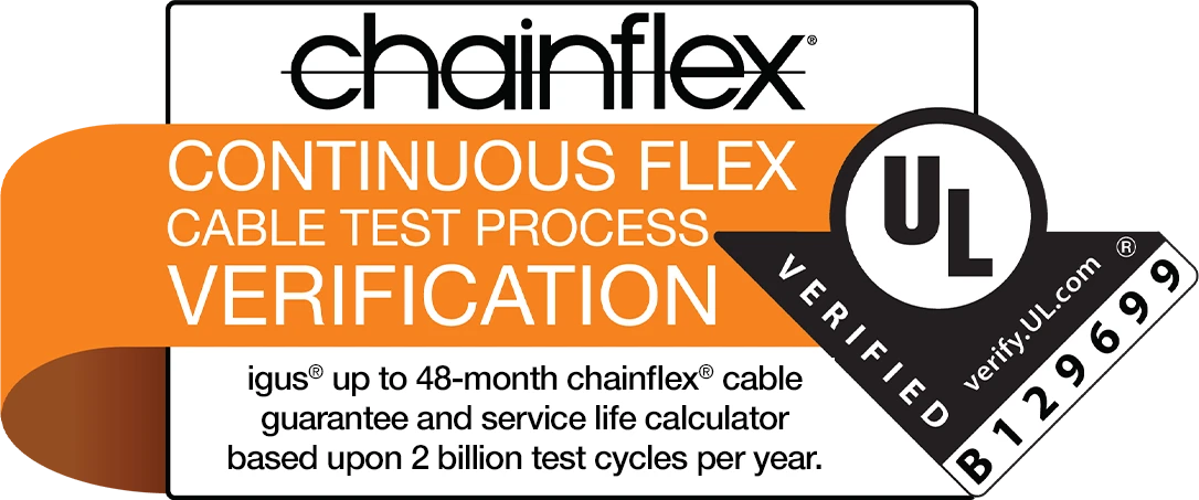 chainflex® cables have a UL-verified 36 month guarantee | igus®