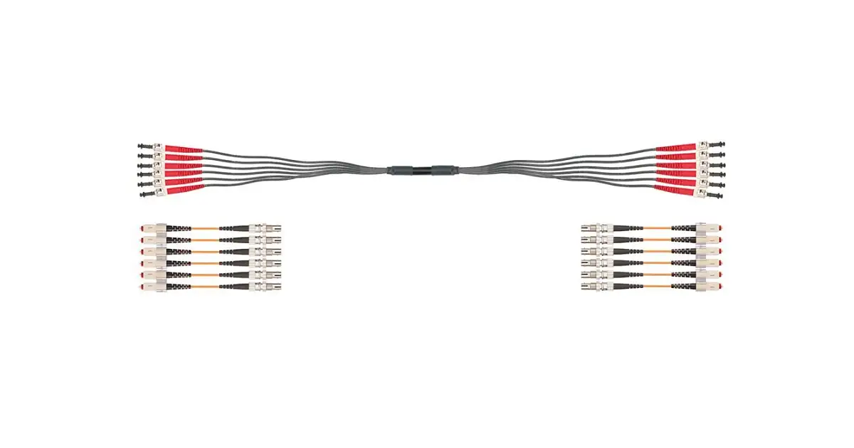 Cable de fibra óptica (FOC) TPE: CFLG.G, conector conversor ST-LC