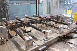 Plain bearing test with carbon fibre shafts