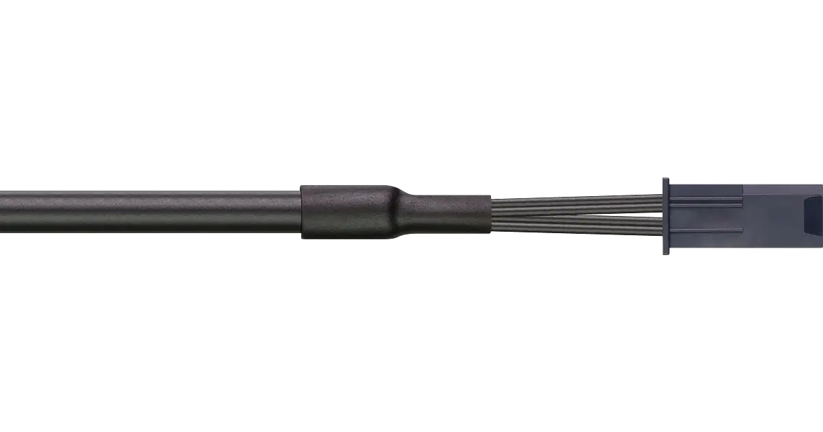 Motor cable with polymer connector