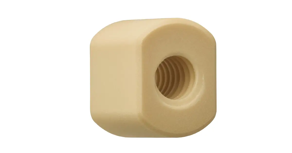 dryspin® Trapezgewindemutter mit Schlüsselflächen, J350SRM