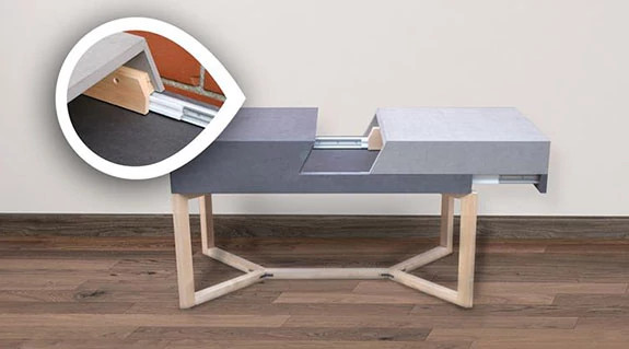 Linear guides and telescopic rails from igus for furniture | igus Australia