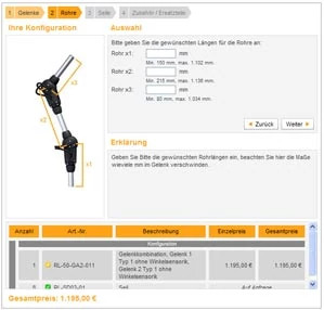 Configurator for robolink®