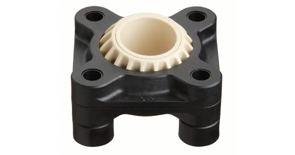 Flange bearing with 4 mounting holes and split housing, KFSM GT igubal ...