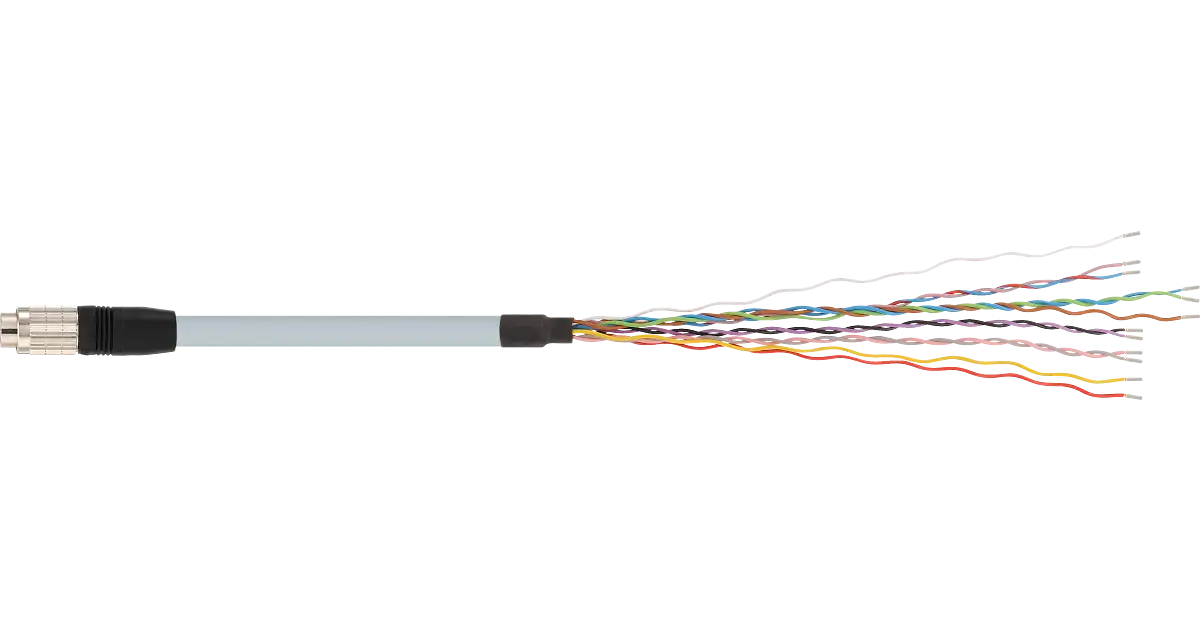 Connection cable suitable for Keyence iOP-87353, basic cable, 7.5xd, PVC