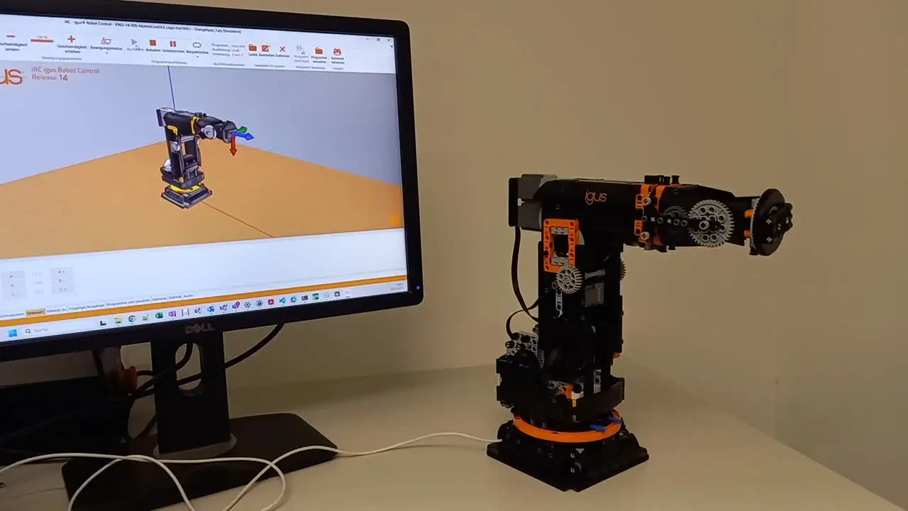 Toy robot made from modular components