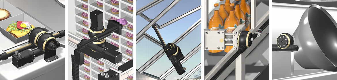 Modular, grease-free, plastic worm gear system by Apiro® | igus®