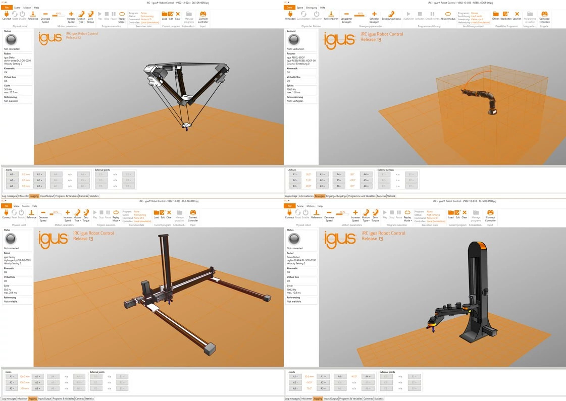 igus® Robot Control Software - for easy programming and control of robots