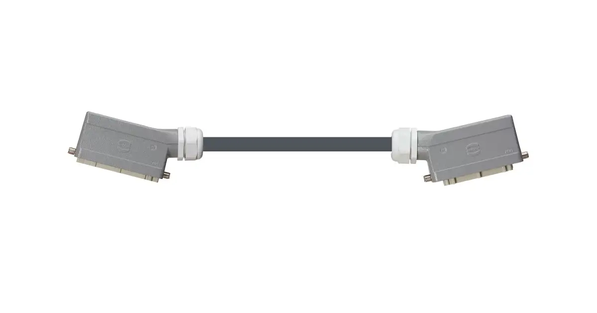 Han 24B connector housing - single locking lever angled at both ends ...