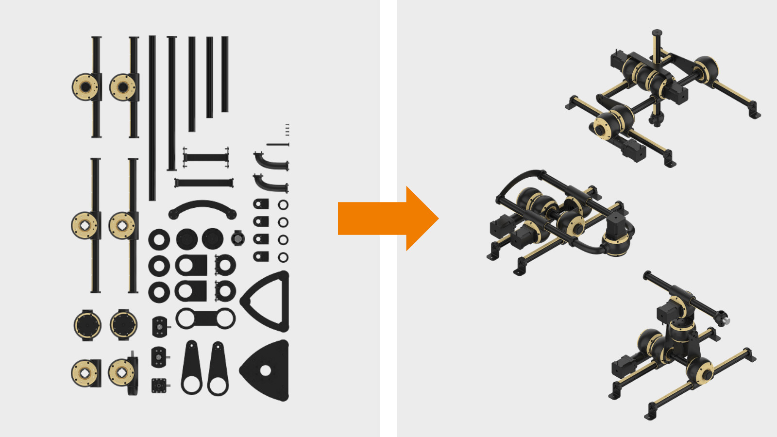 Create your own robot with modular robotics