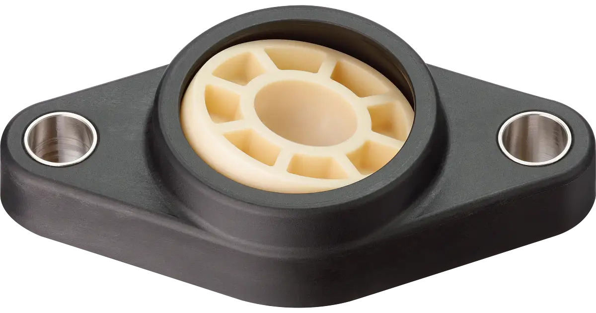 igubal® 2-hole flange bearing with bearing insert