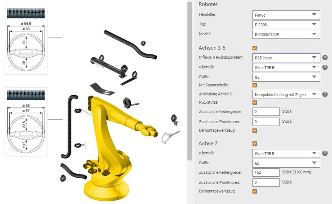 retraction system triflex® RSE linear