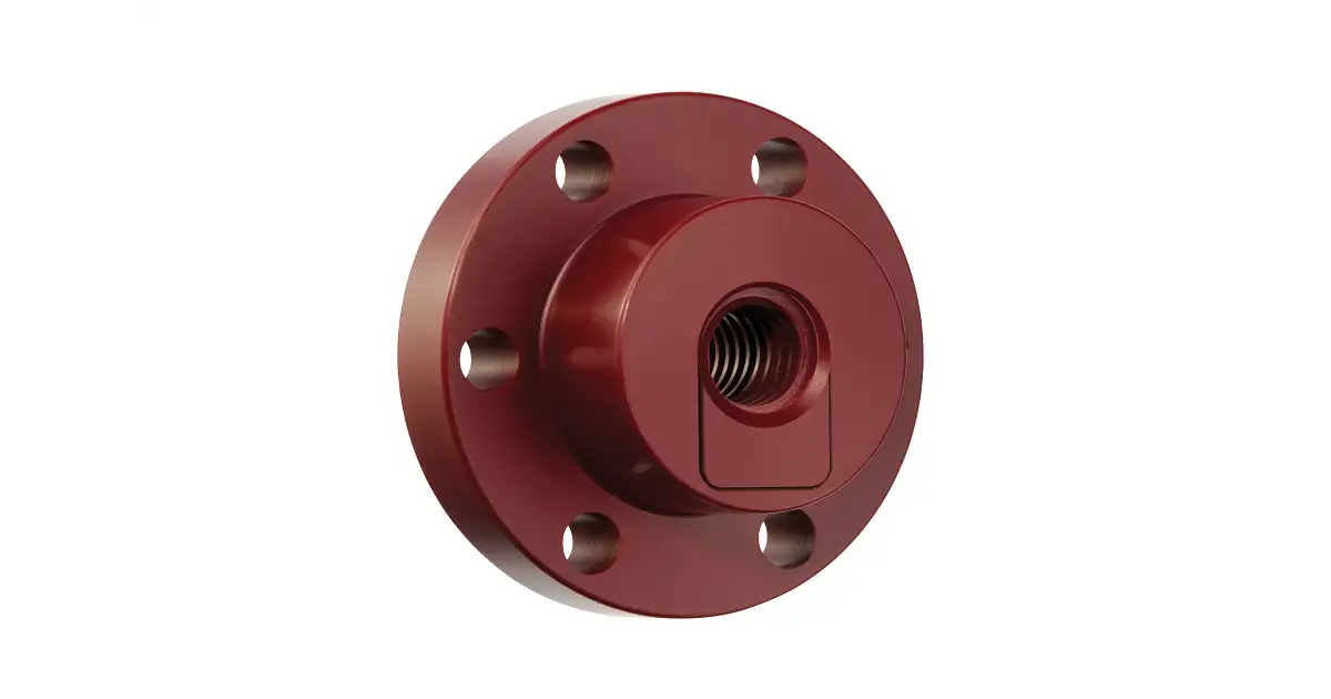 dryspin® Trapezgewindemutter mit Flansch, Anti-Backlash, RFRM