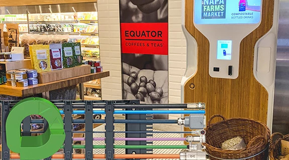 Linear bearings and energy supply in sustainable beverage vending ...