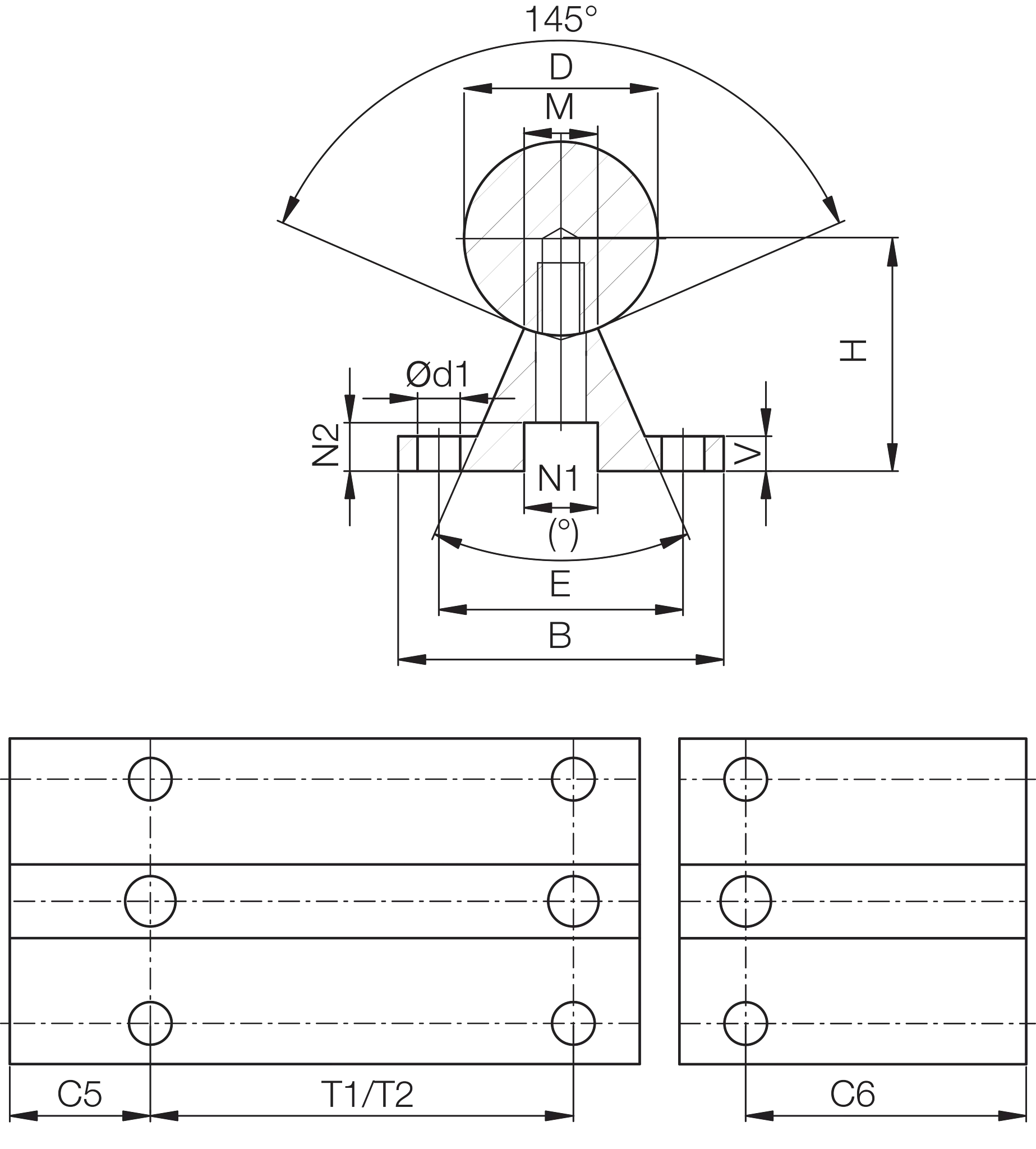 drylin® R steel shaft, supported, SWUM, 1.1213