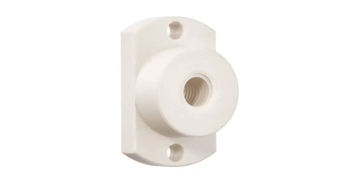 Ecrou à collerette à méplat pour vis drylin®, filet métrique, A180FRM