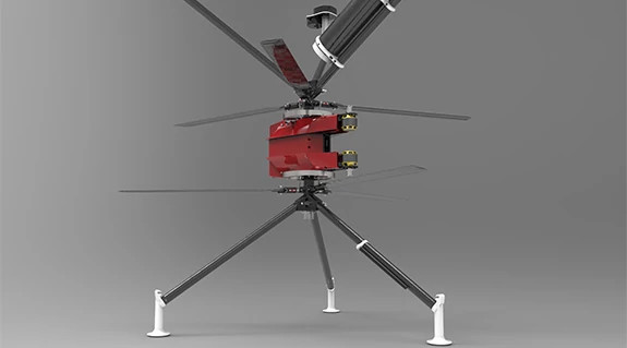 Spherical ball for bi-rotor drone | igus Canada