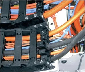 Cable Carriers- energy chain: Strain Relief Elements